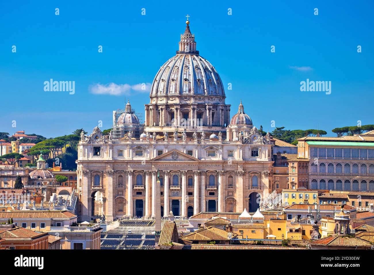 Vatican. The Papal Basilica of Saint Peter in the Vatican, largest ...