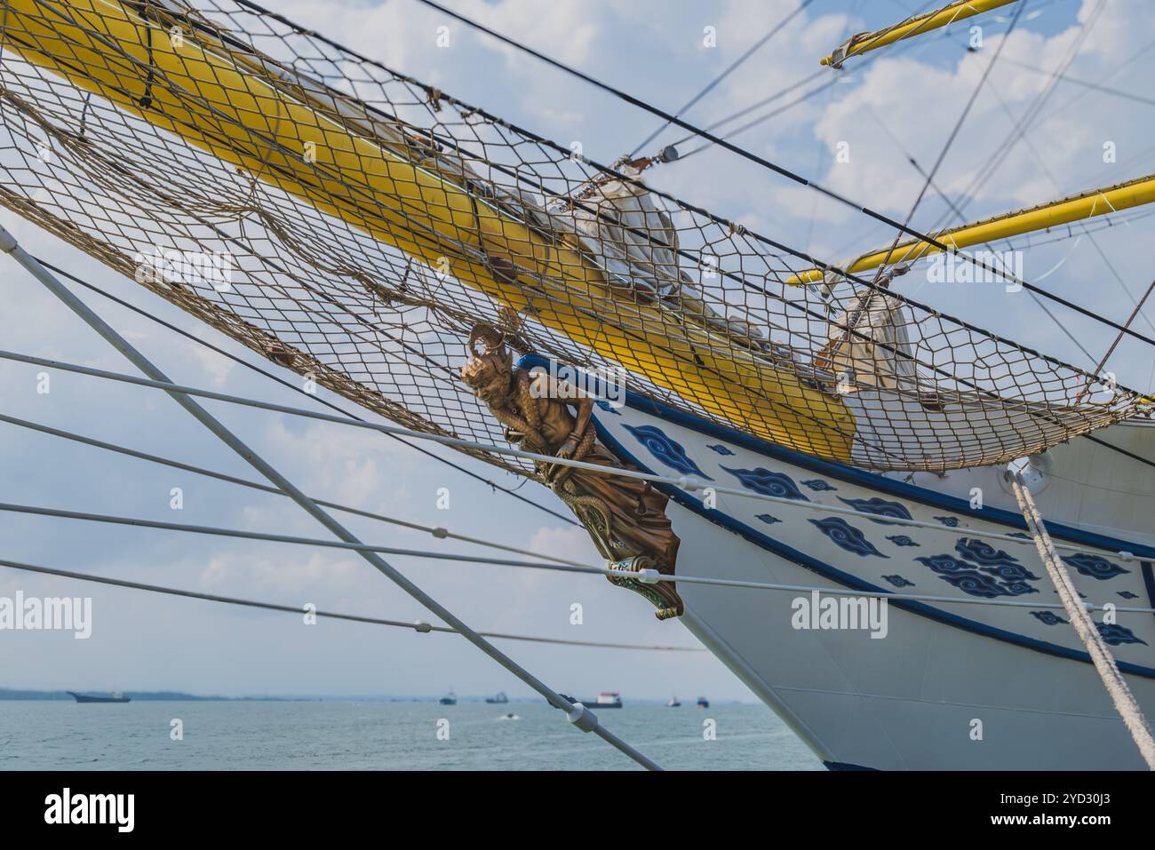 Balikpapan, Indonesia - October 24th, 2024. The statue of Bima, a ...
