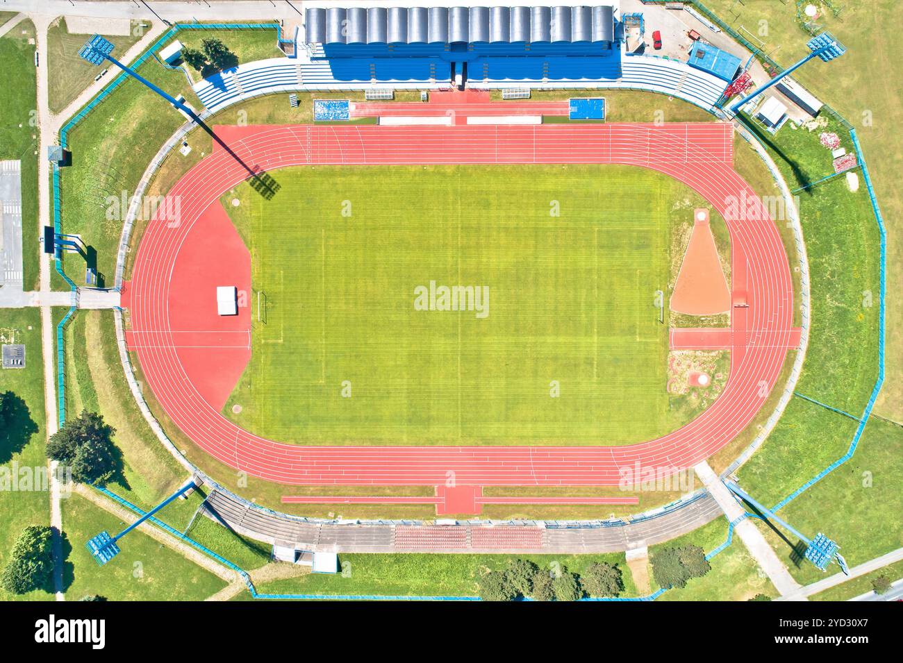 Football pitch view aerial hi-res stock photography and images - Alamy