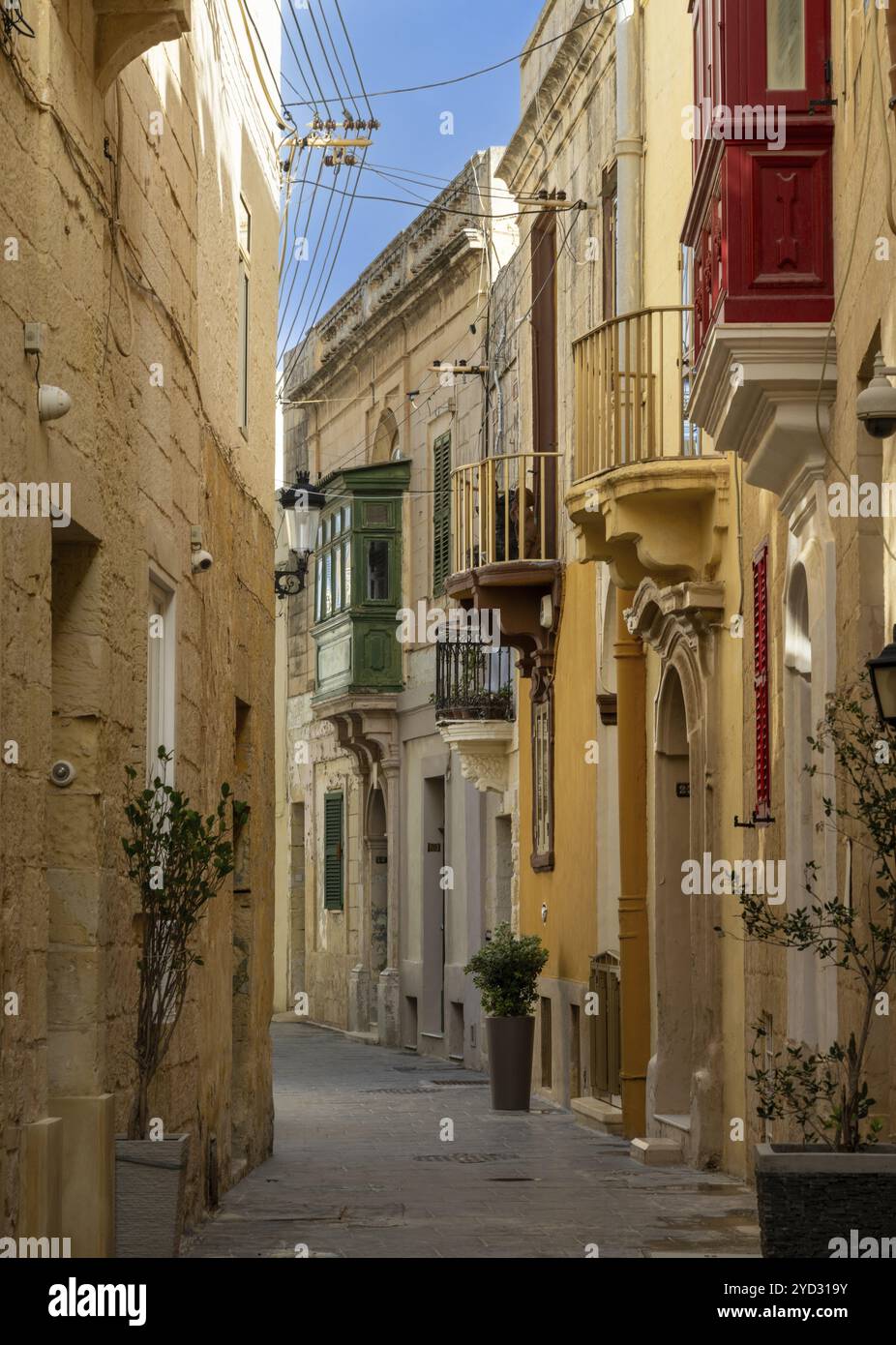 Rabat, Malta, 22 December, 2023: narrow picturesque city street in the ...