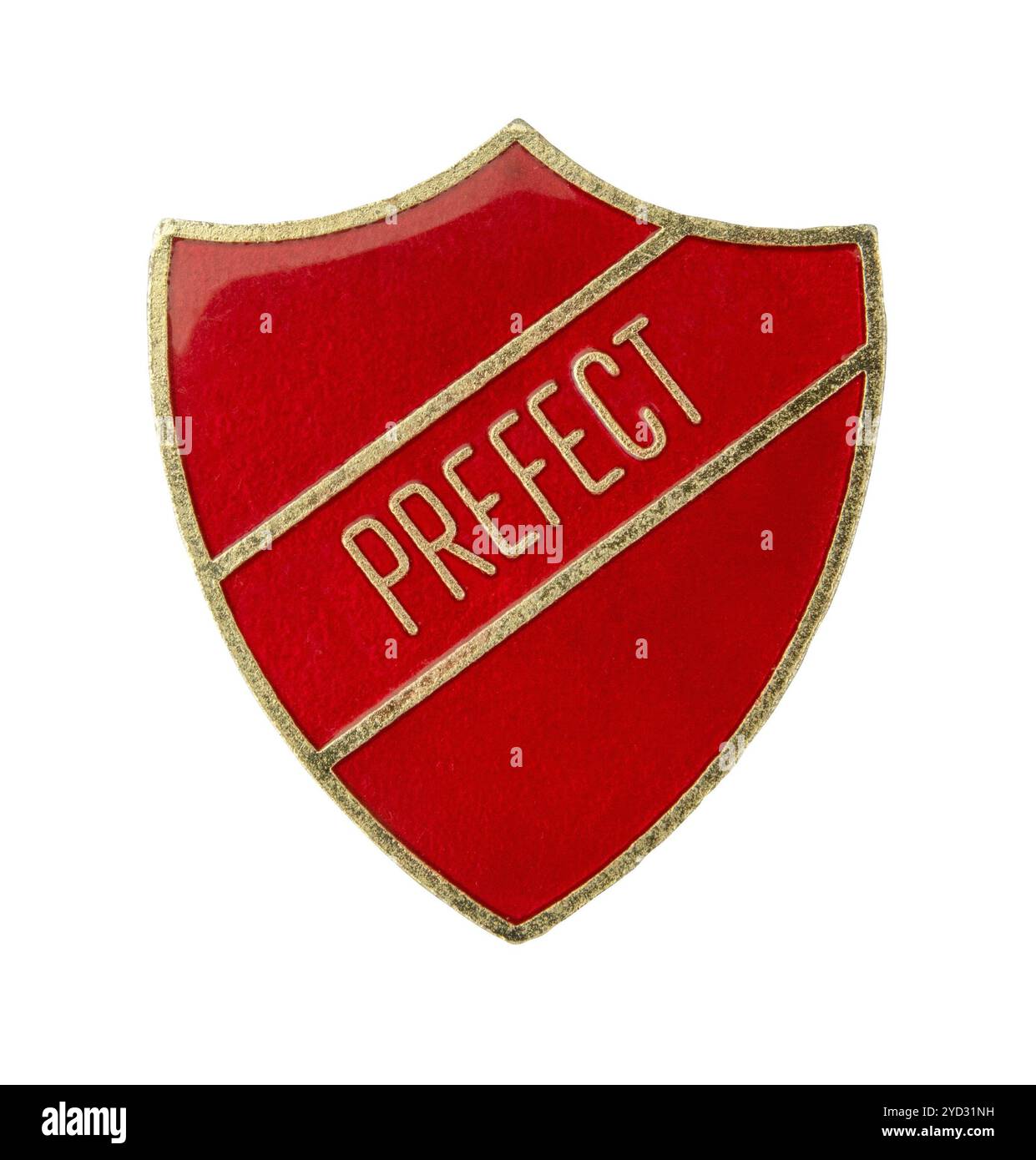 An Isolated Shield Shaped Prefect Badge From A British School On A ...