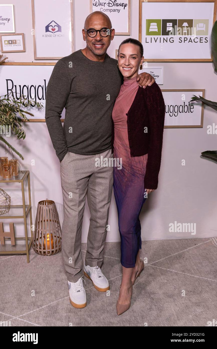 Harvey Mason Jr. and Britt Burton attend the arrivals of the 4th Annual ...