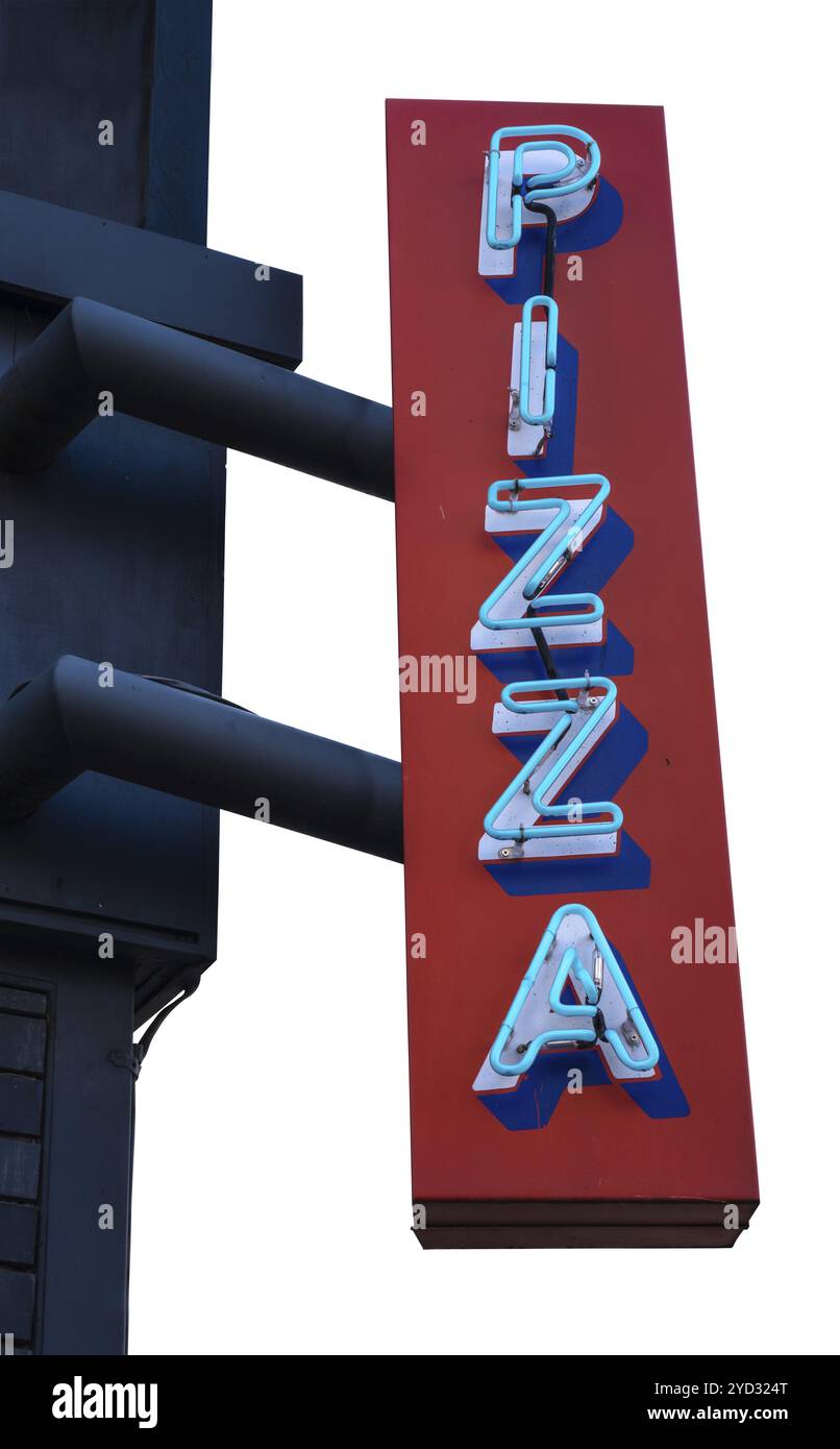 Neon pizza sign hi-res stock photography and images - Alamy