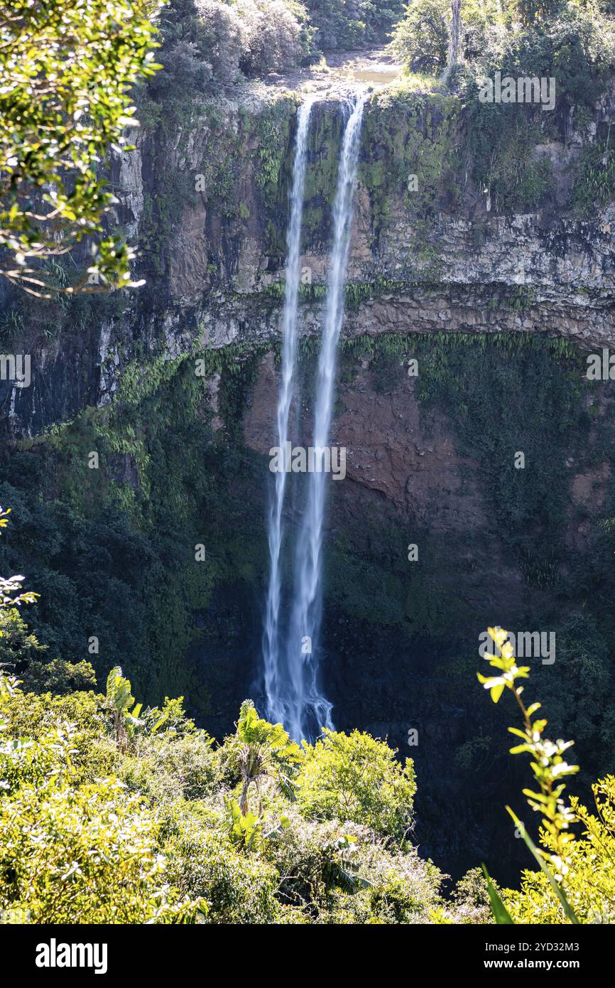 Chamarel Waterfall, Geopark, Indian Ocean, Island, Mauritius, Africa ...