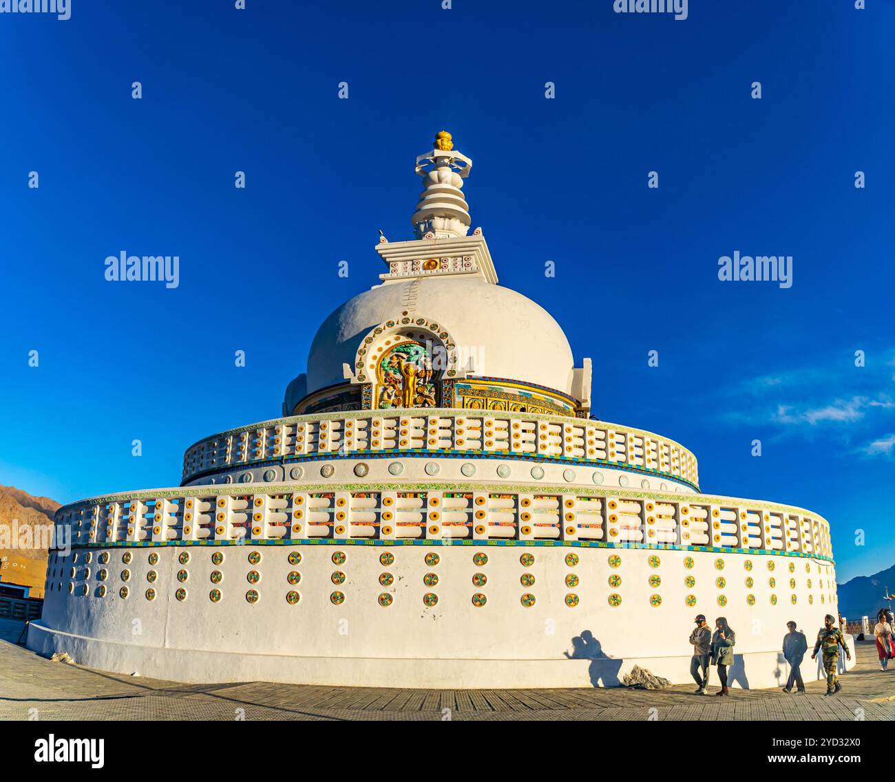 Panoramic View of Leh City with Majestic Himalayan Mountain Scenery ...