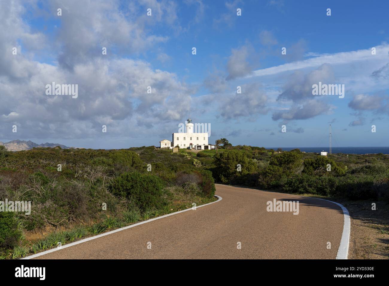 A view of the new Capo Ferro Lighthouse in Sardinia Stock Photo - Alamy