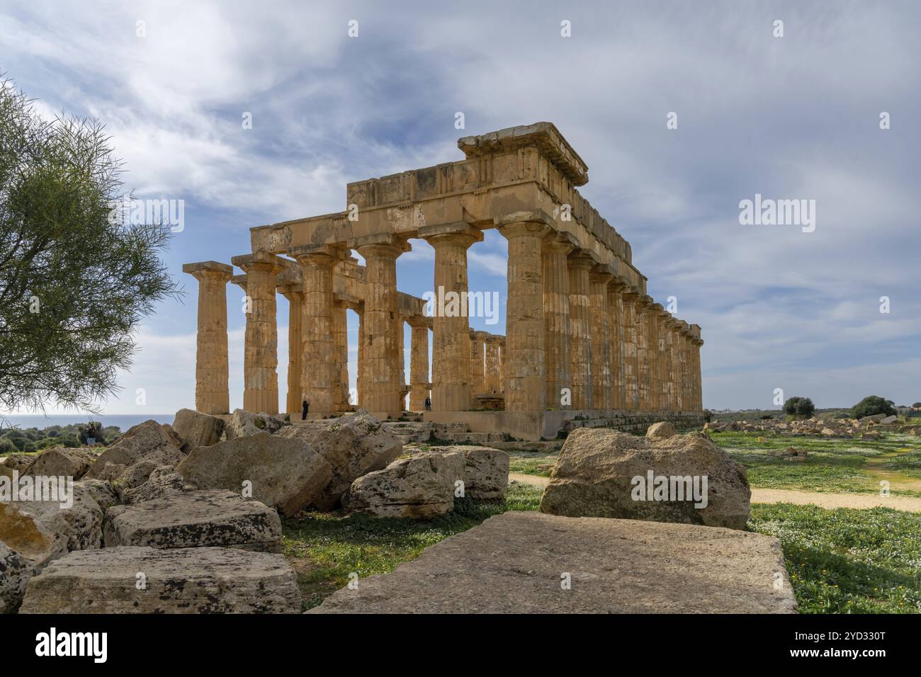 Castelvetrano, Italy, 3 Janaury, 2024: view of Temple E or the Temple ...