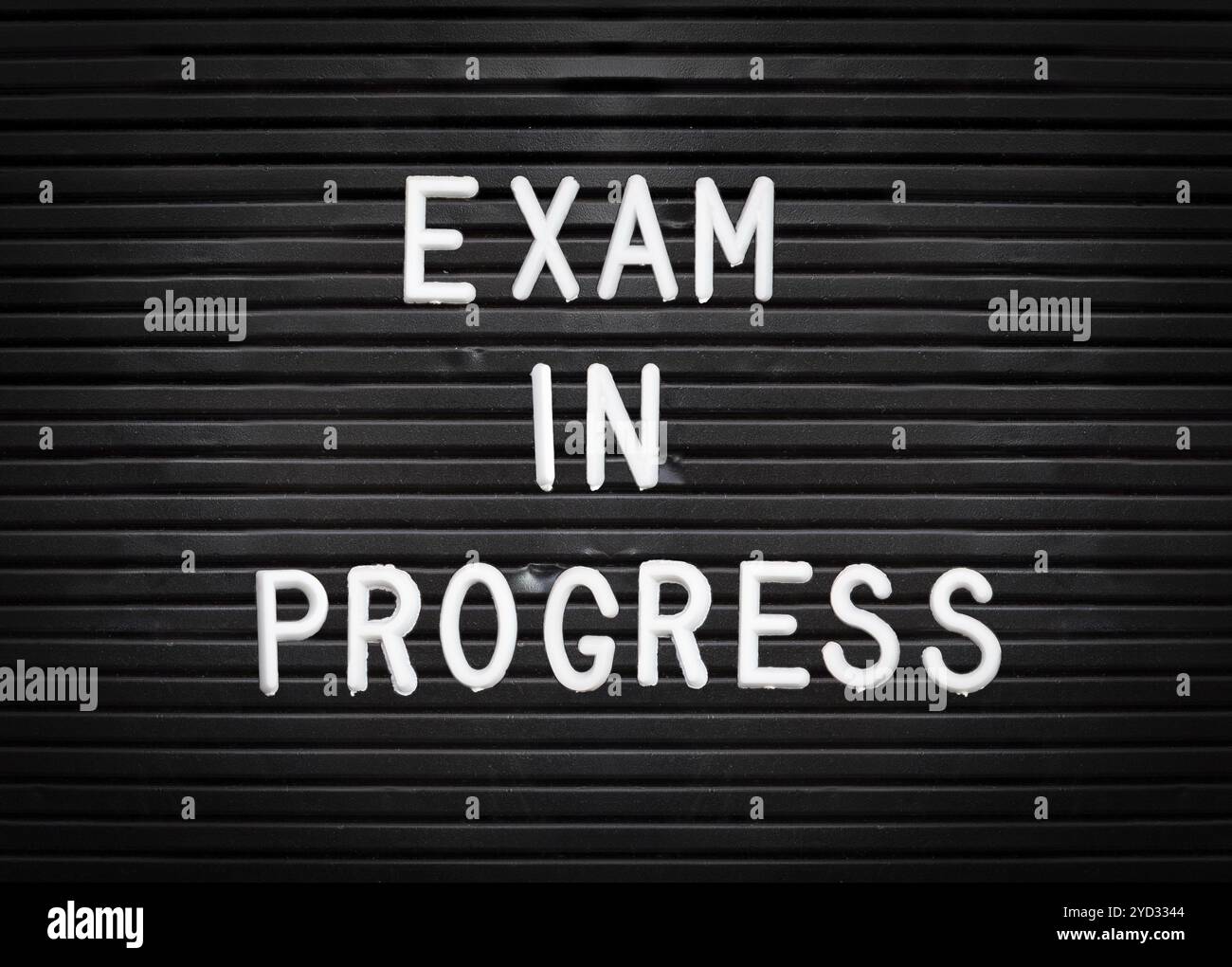Exam in progress sign hi-res stock photography and images - Alamy