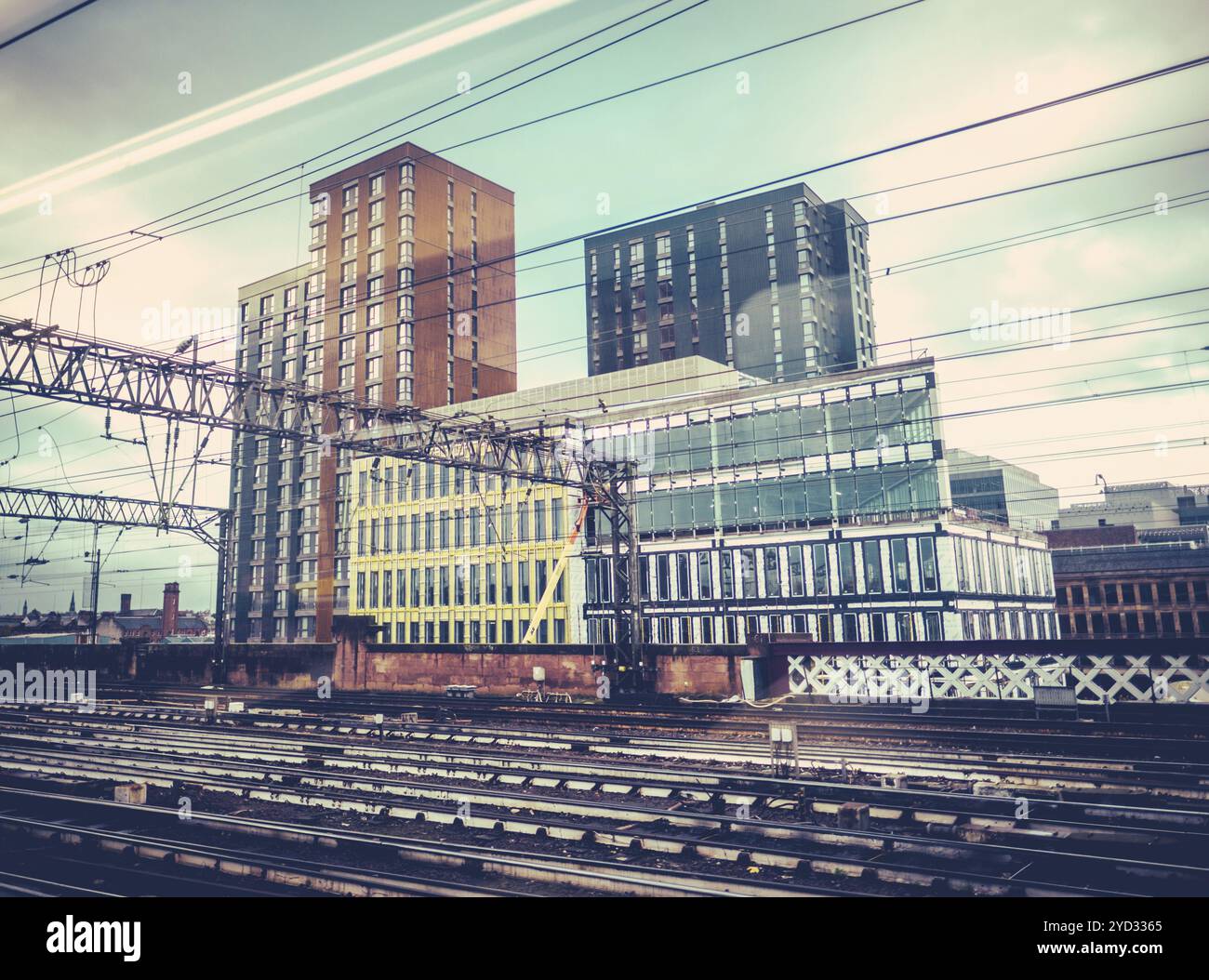 Urban reflection on train window hi-res stock photography and images ...