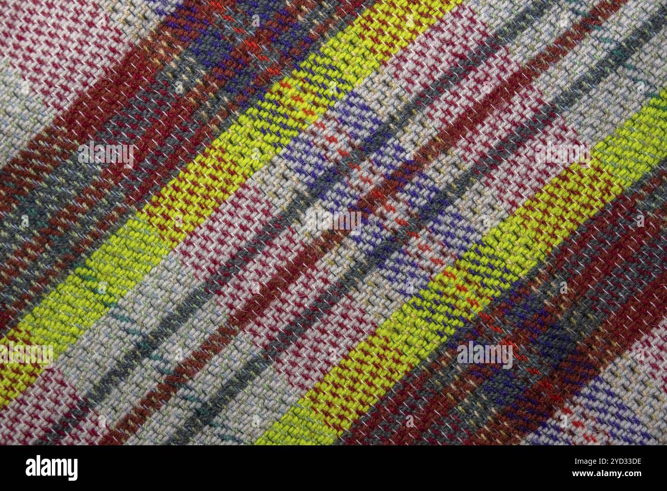 Abstract Background Texture Of A Traditional Scottish Tartan Blanket ...