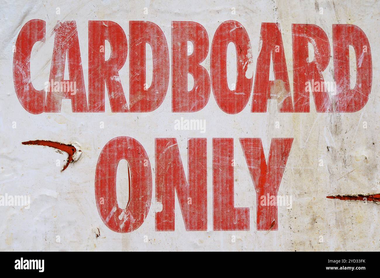 Garbage only sign hi-res stock photography and images - Alamy