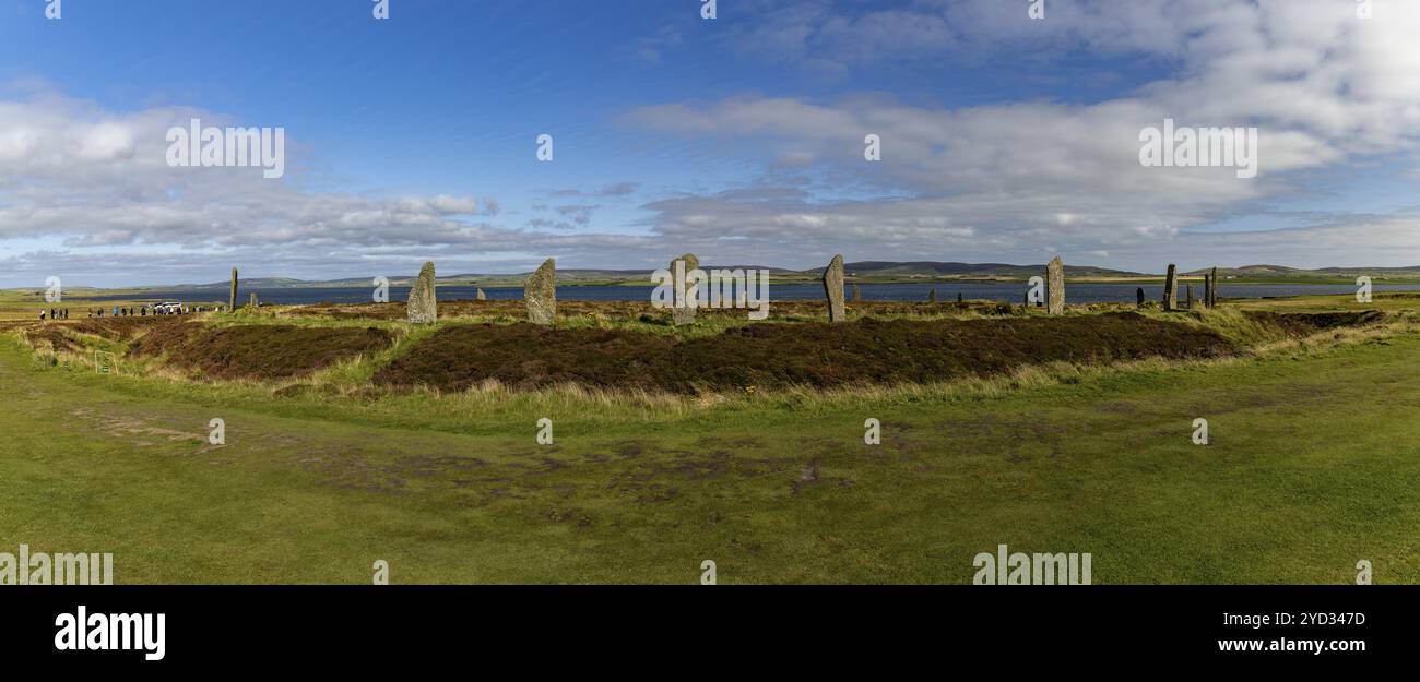 Ring of Brodgar, stone circle and moat, Neolithic monument, UNESCO ...