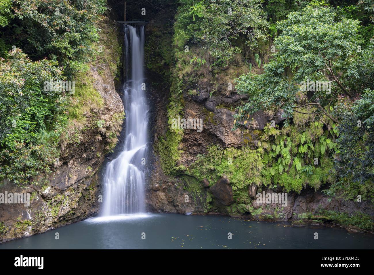 Waterfall, 23 coloured earth nature park, 23 coloured earth park, La ...