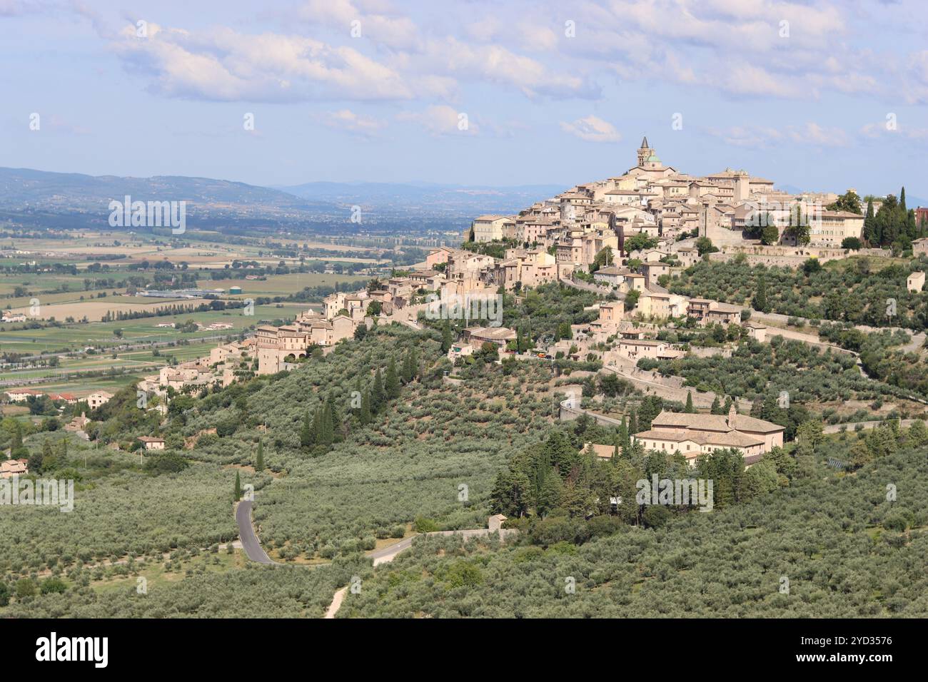 Trevi historic village view hi-res stock photography and images - Alamy