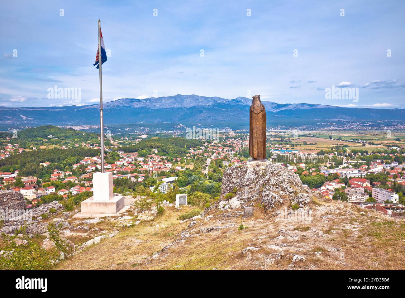 Drone view city from hill hi-res stock photography and images - Alamy