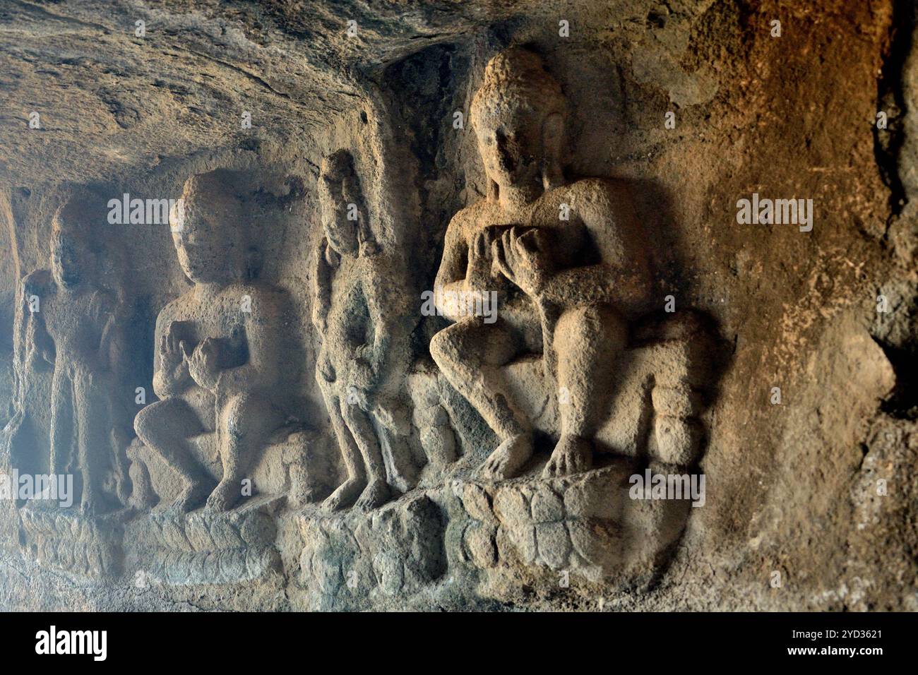 Aerial view seen from Pandav Leni, located on the hill in Nashik ...