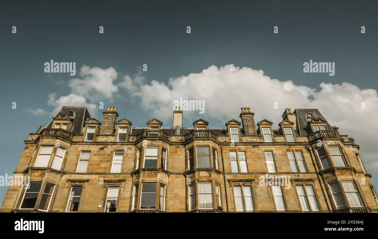 Traditional Grand Sandstone Glasgow Tenement Apartments Stock Photo - Alamy