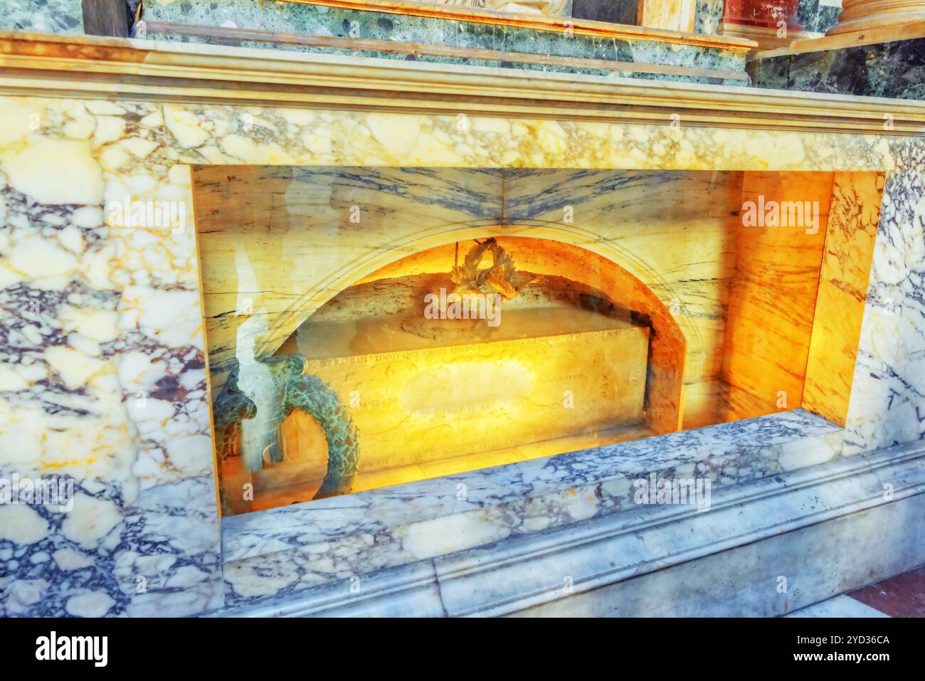 ROME, ITALY - MAY 09, 2017 : Inside interior of the Pantheon, is a ...