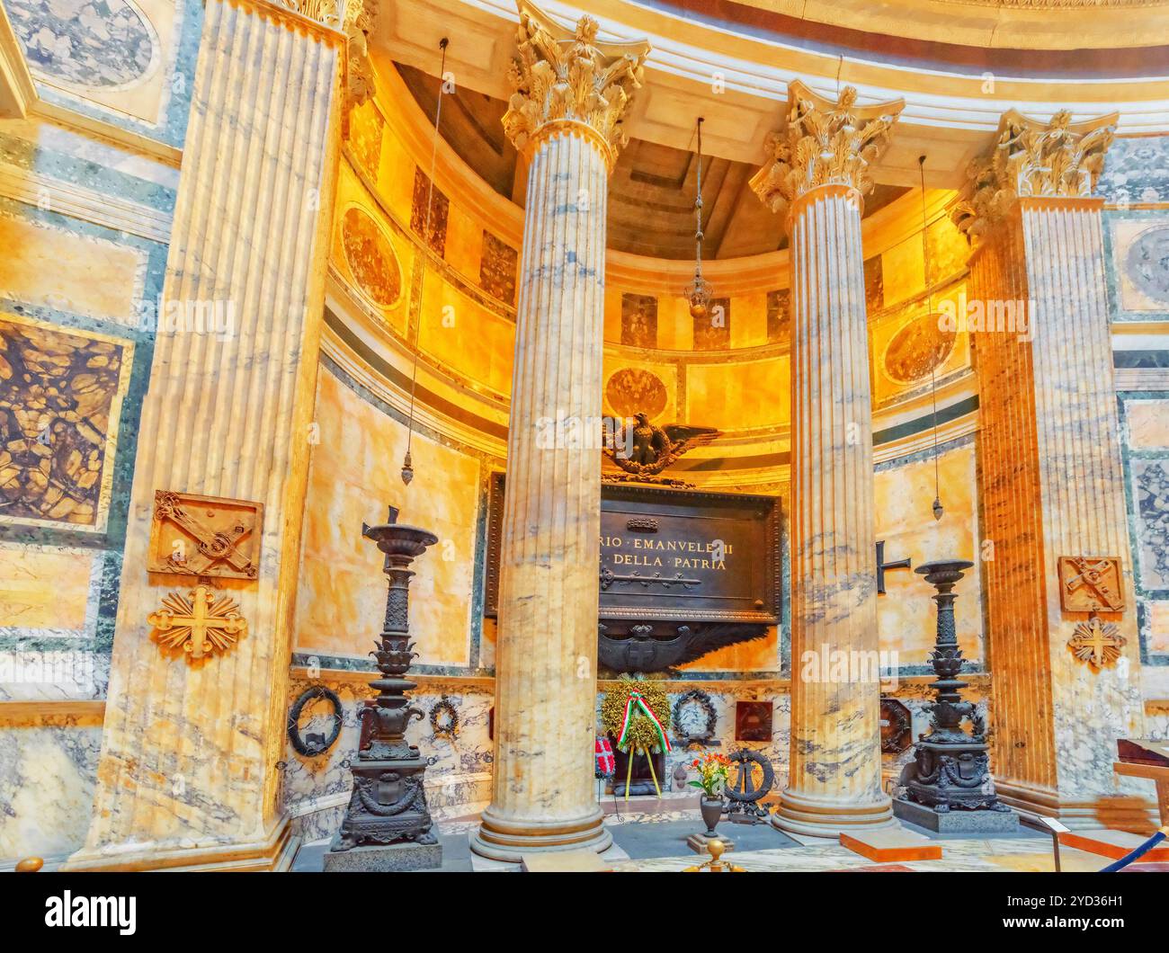 ROME, ITALY - MAY 09, 2017 : Inside interior of the Pantheon, is a ...