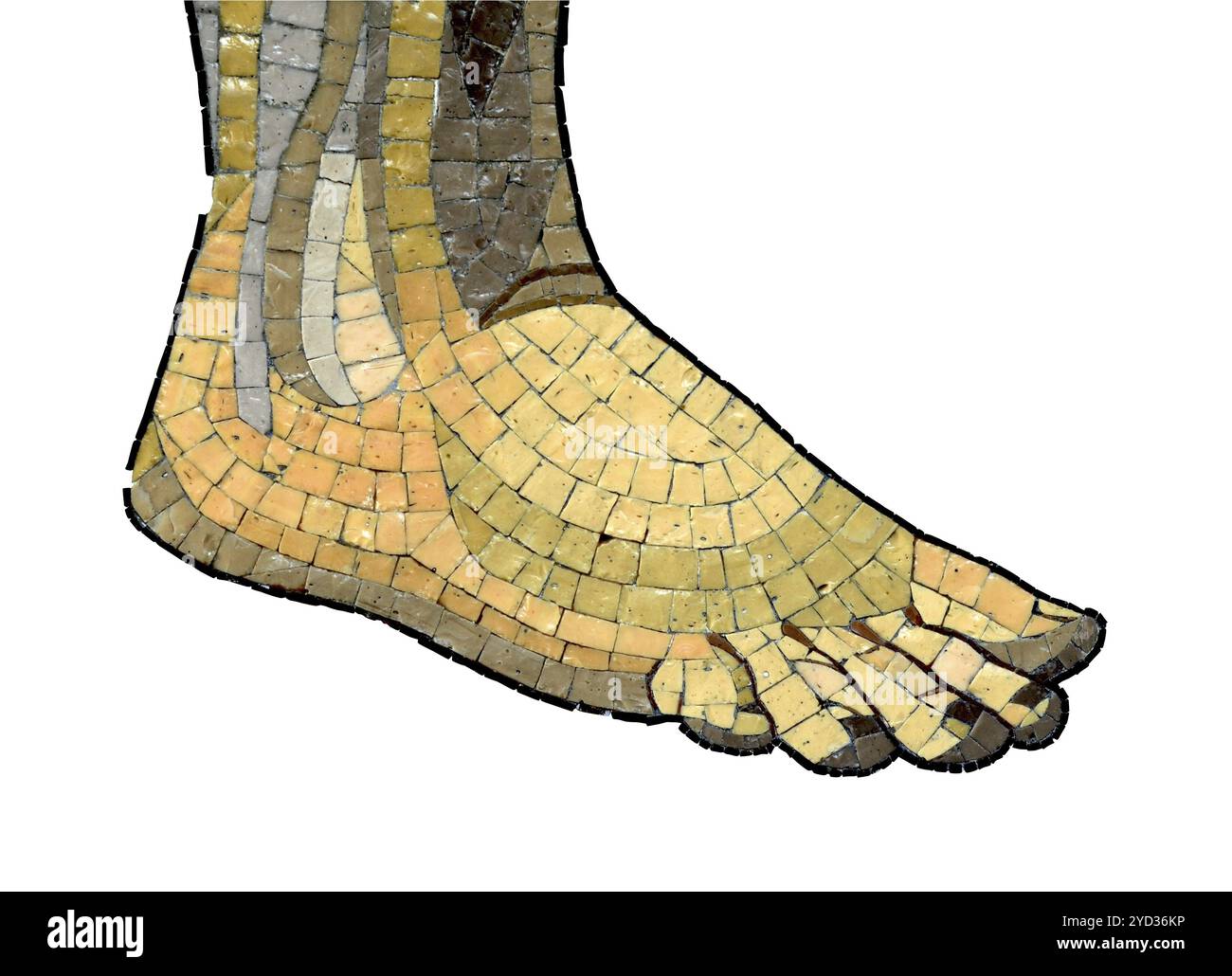 Isolation Of Foot Detail From A Ceramic Mosaic Stock Photo - Alamy