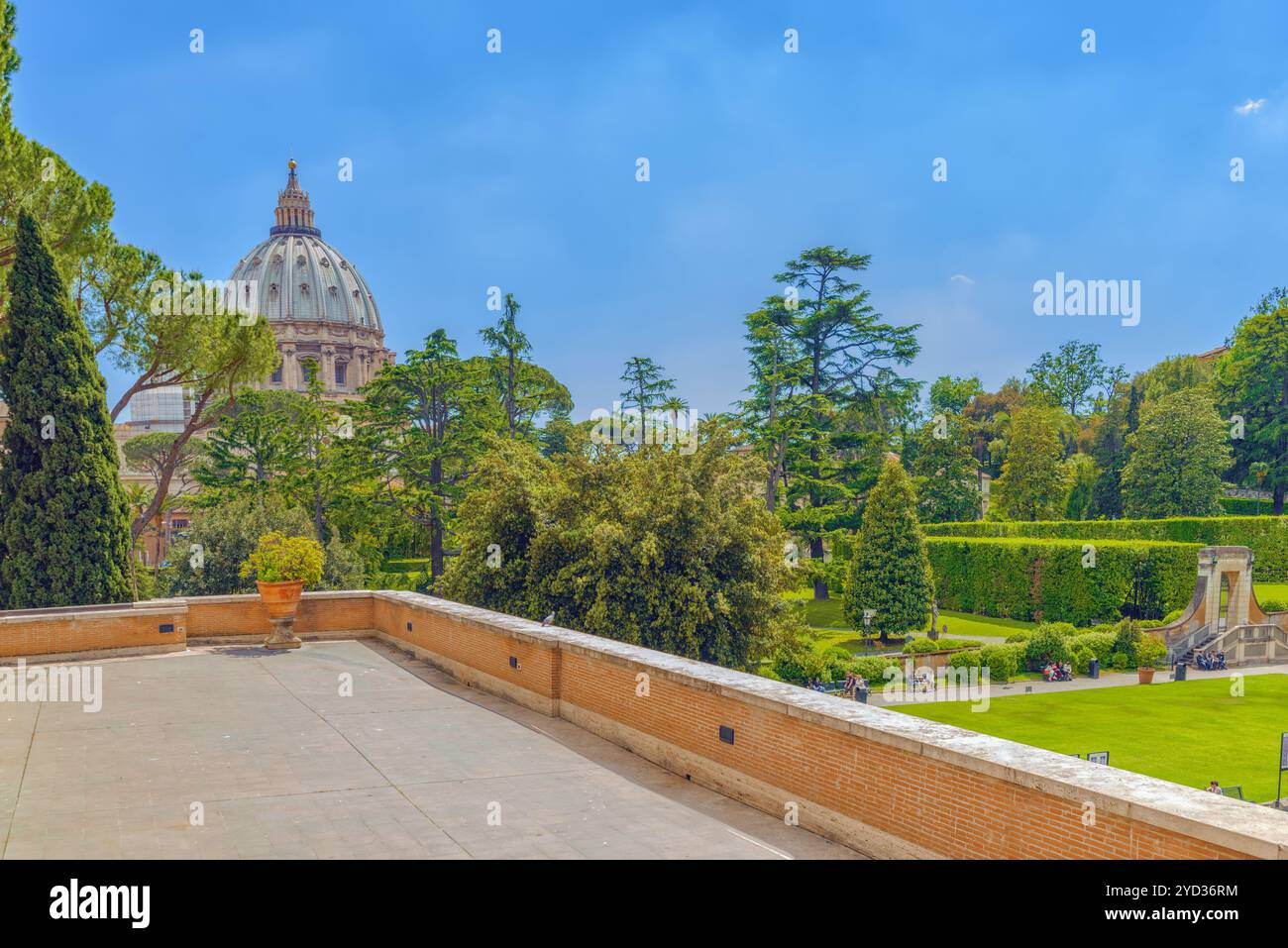 VATICAN, VATICAN- MAY 09, 2017 : Enclosed court of the Vatican, from ...