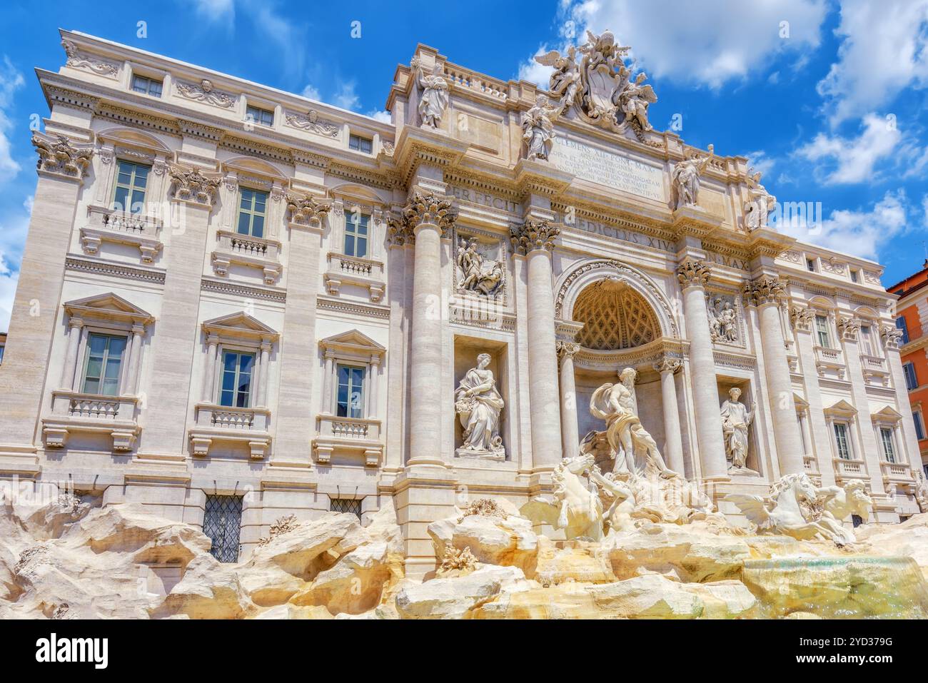Famous and one of the most beautiful fountain of Rome - Trevi Fountain ...