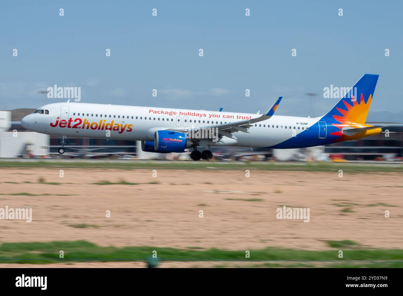 Alicante Airport, El Altet. Modern airliner Airbus A321 neo of the ...