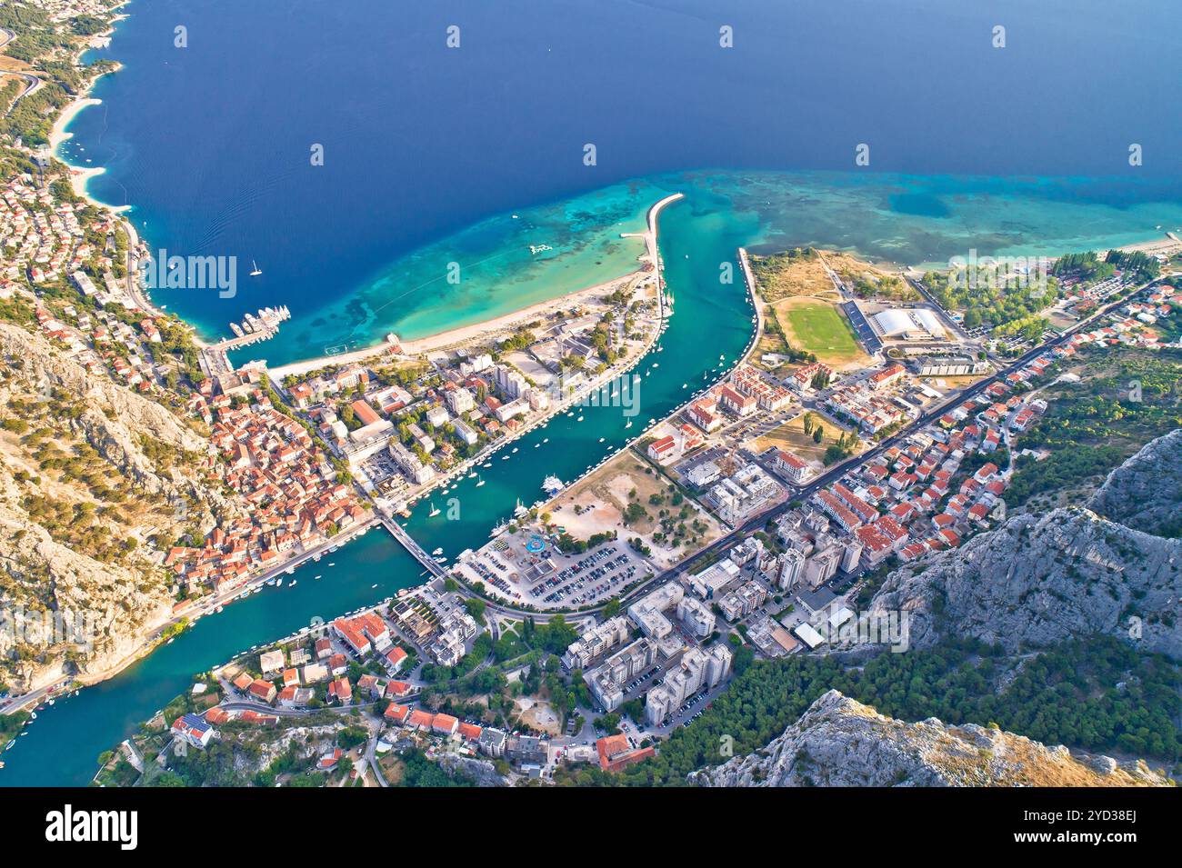 Aerial view cetina river hi-res stock photography and images - Alamy