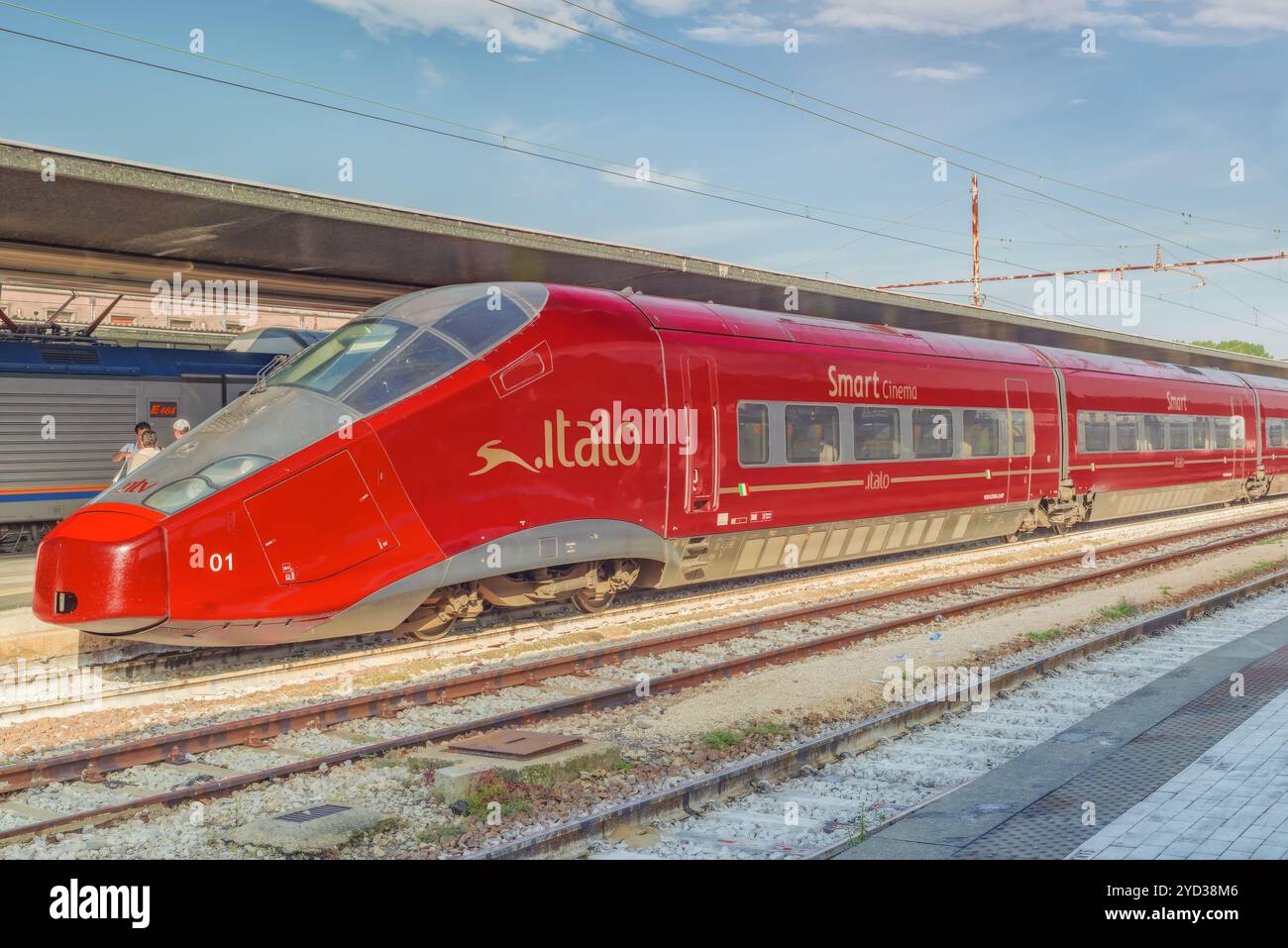VENICE, ITALY - MAY 13, 2017 : Modern high-speed passenger train stand ...