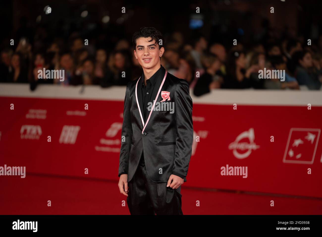 Samuele Carrino attends the ''Il Ragazzo Dai Pantaloni Rosa'' red ...