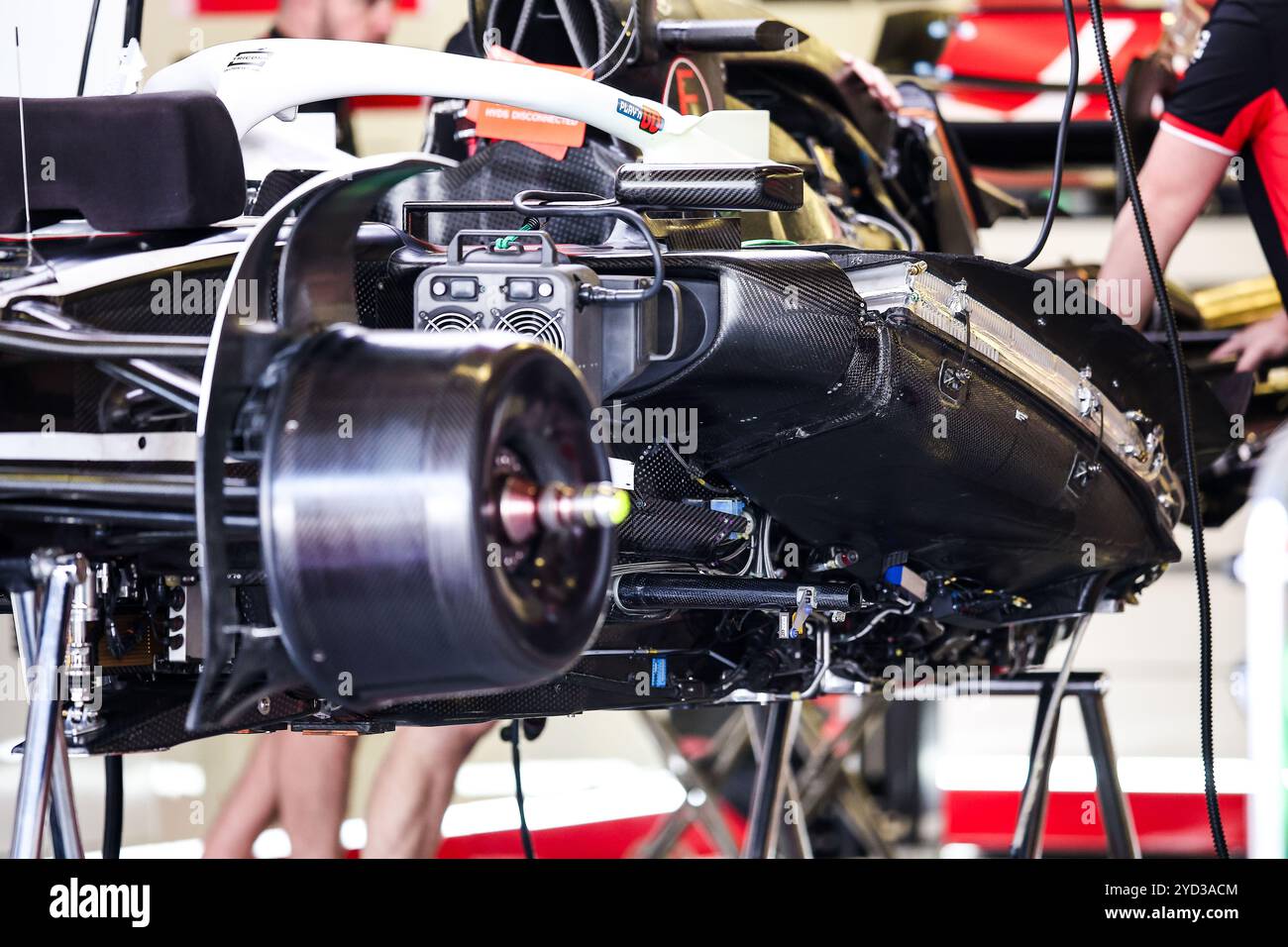 Haas F1 Team VF-24 Ferrari, Mechanical detail radiator side during the ...