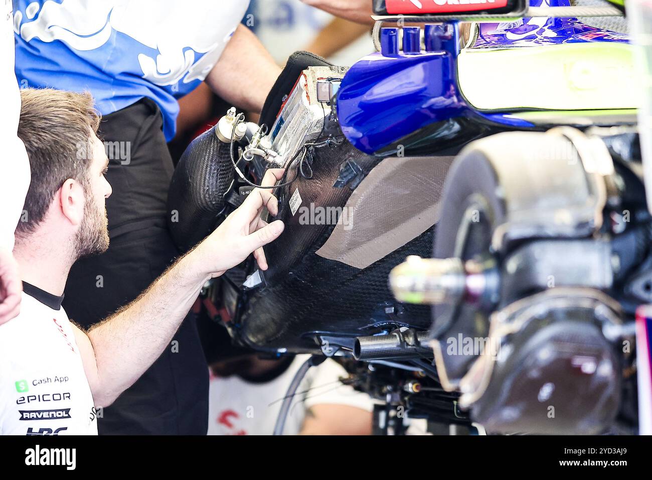 Visa Cash App RB F1 Team VCARB 01, mechanical detail radiator during ...