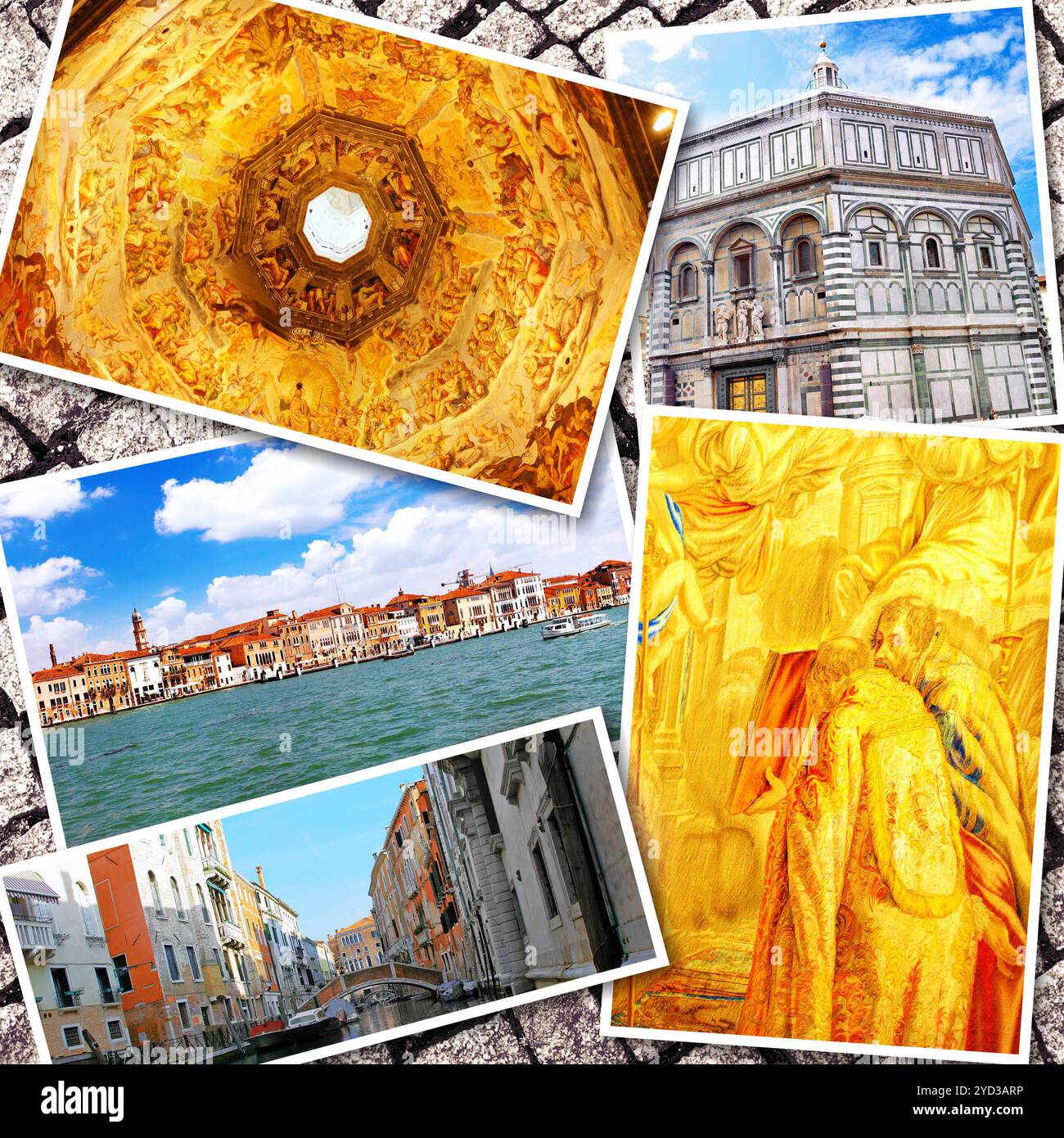 Collage of beautiful Italy. Rome, Florence, Pisa, Venice Stock Photo ...