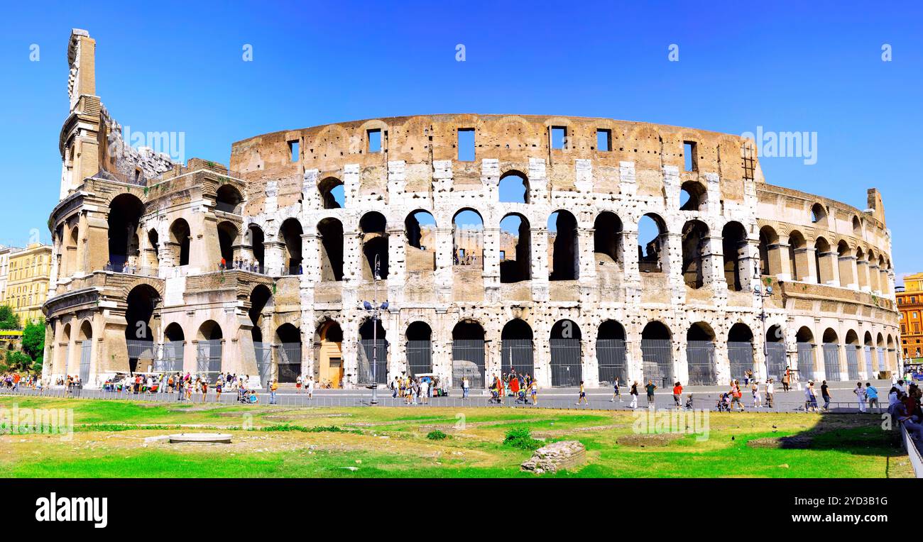 The Colosseum, the world famous landmark in Rome, Italy Stock Photo - Alamy