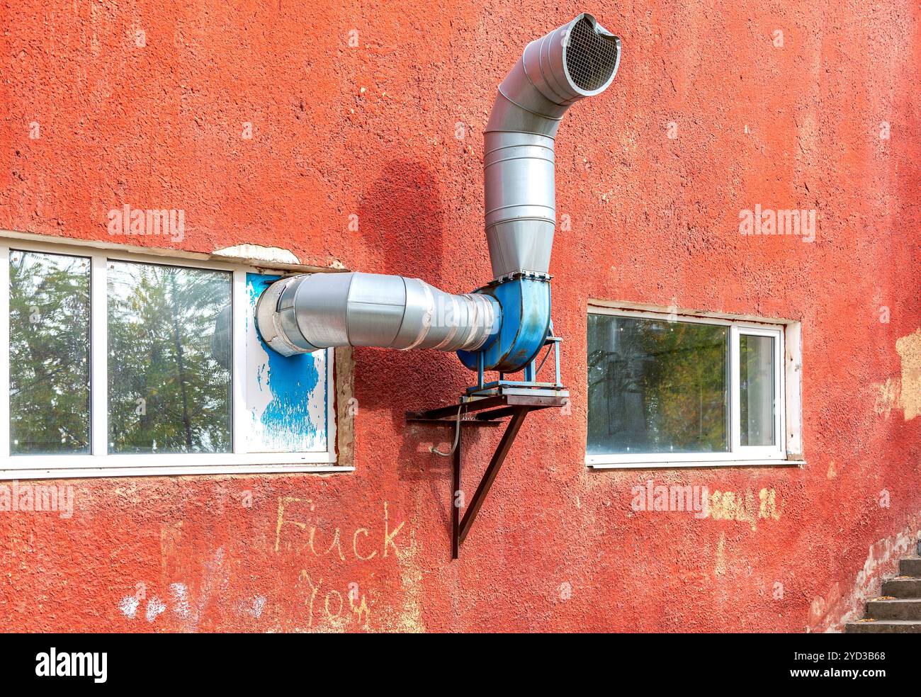 Air vent duct of air conditioning and ventilation system Stock Photo ...