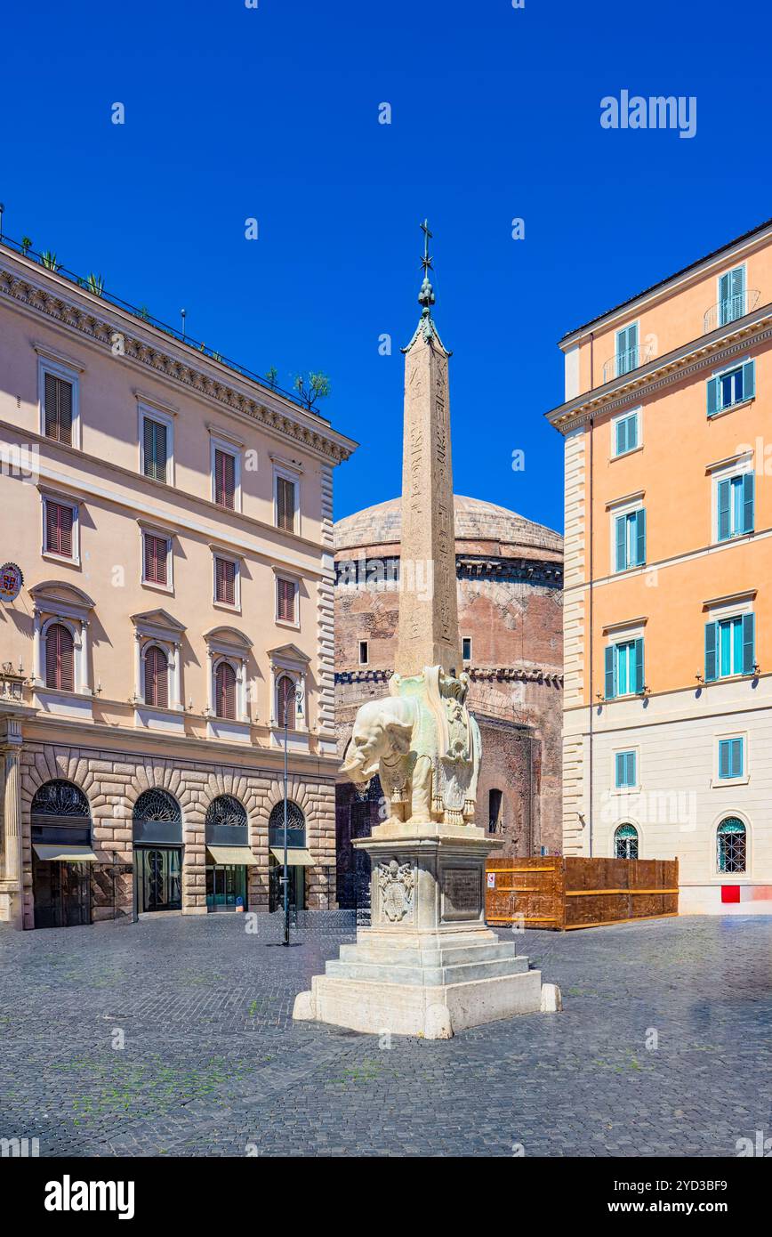 Piazza della Minerva. Ancient, beautiful, incredible Rome, where every ...