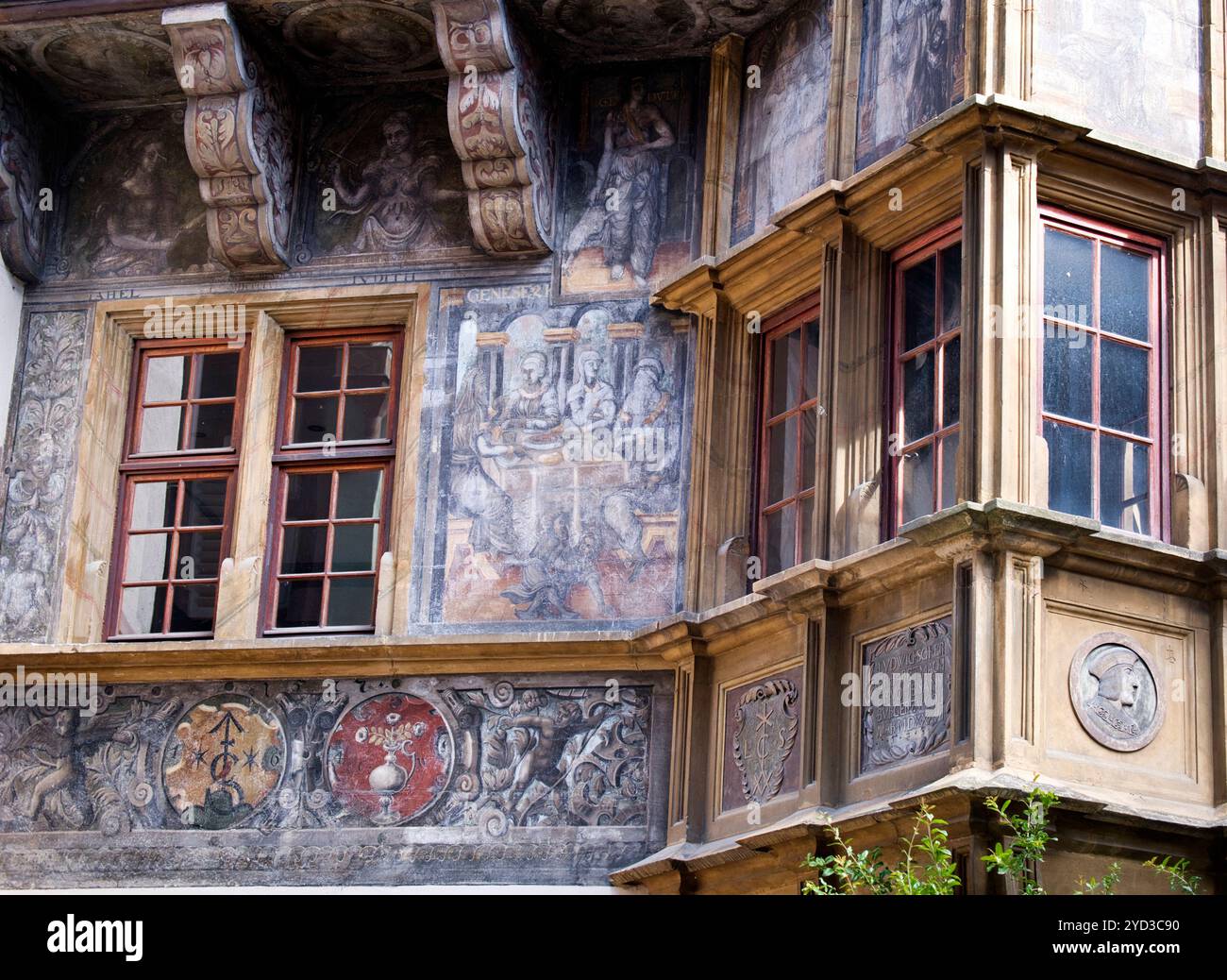 Pfister House in Colmar fairytale village Stock Photo - Alamy
