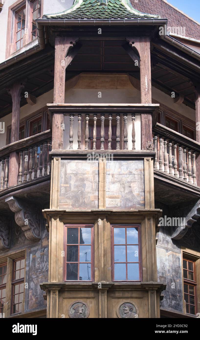 Pfister House in Colmar fairytale village Stock Photo - Alamy