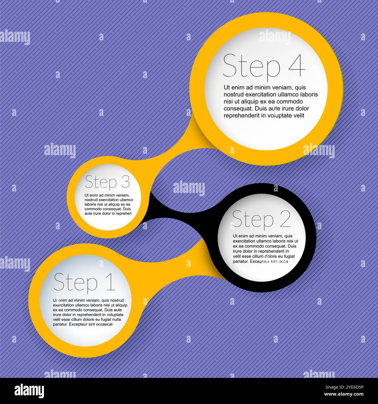 Process infographic step by step template Stock Vector Image & Art - Alamy
