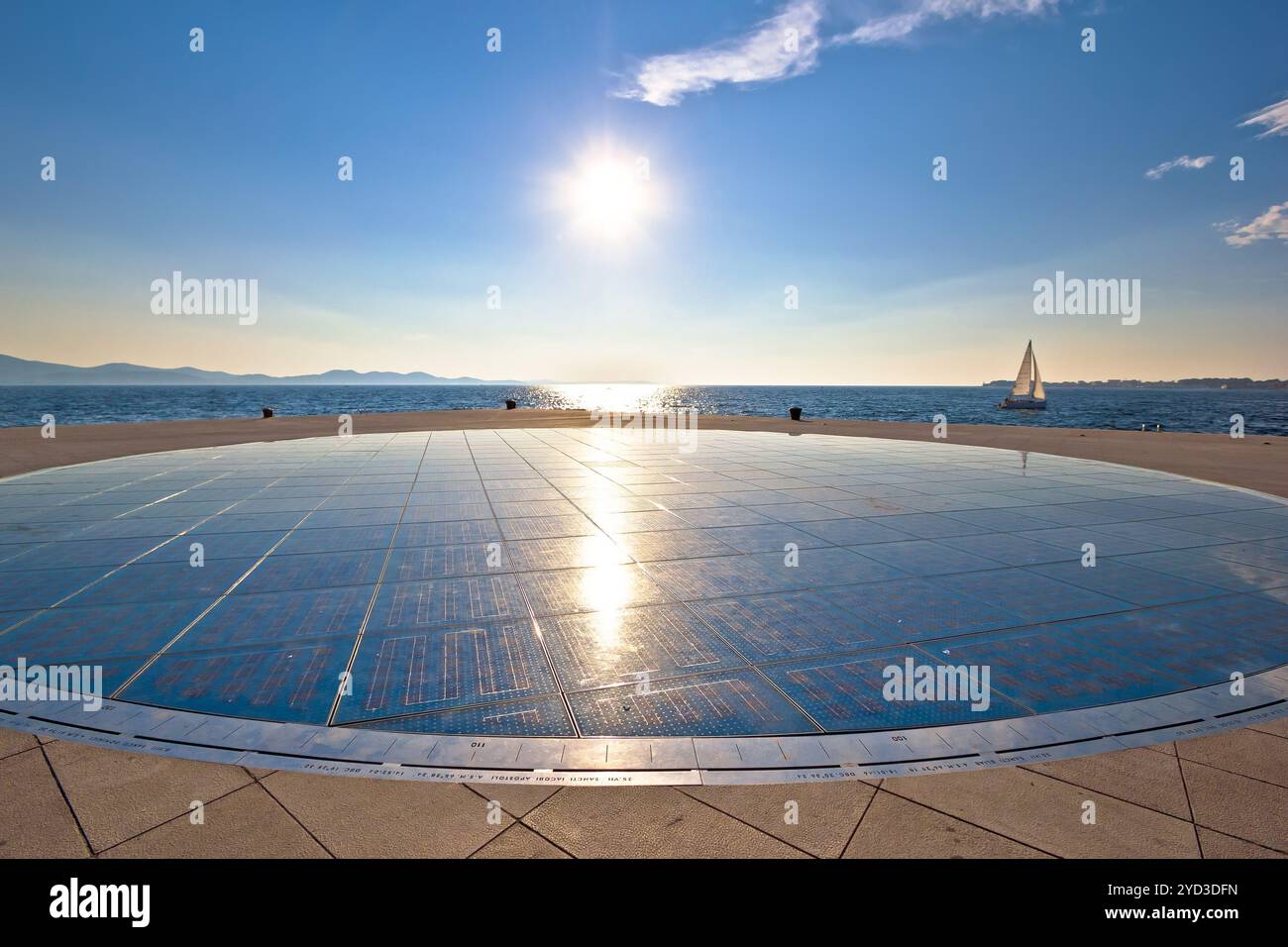 Zadar. Famous Greetings to the sun Zadar solar powered tourist ...