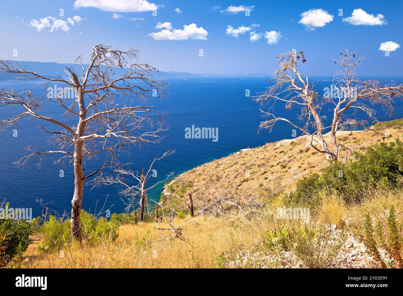 Island of Brac southern coastline view Stock Photo - Alamy