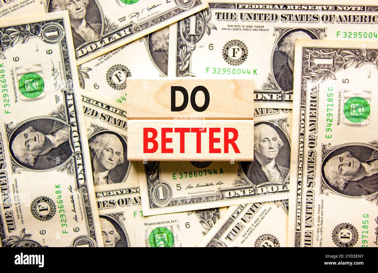 Do better symbol. Concept words Do better on beautiful wooden blocks ...