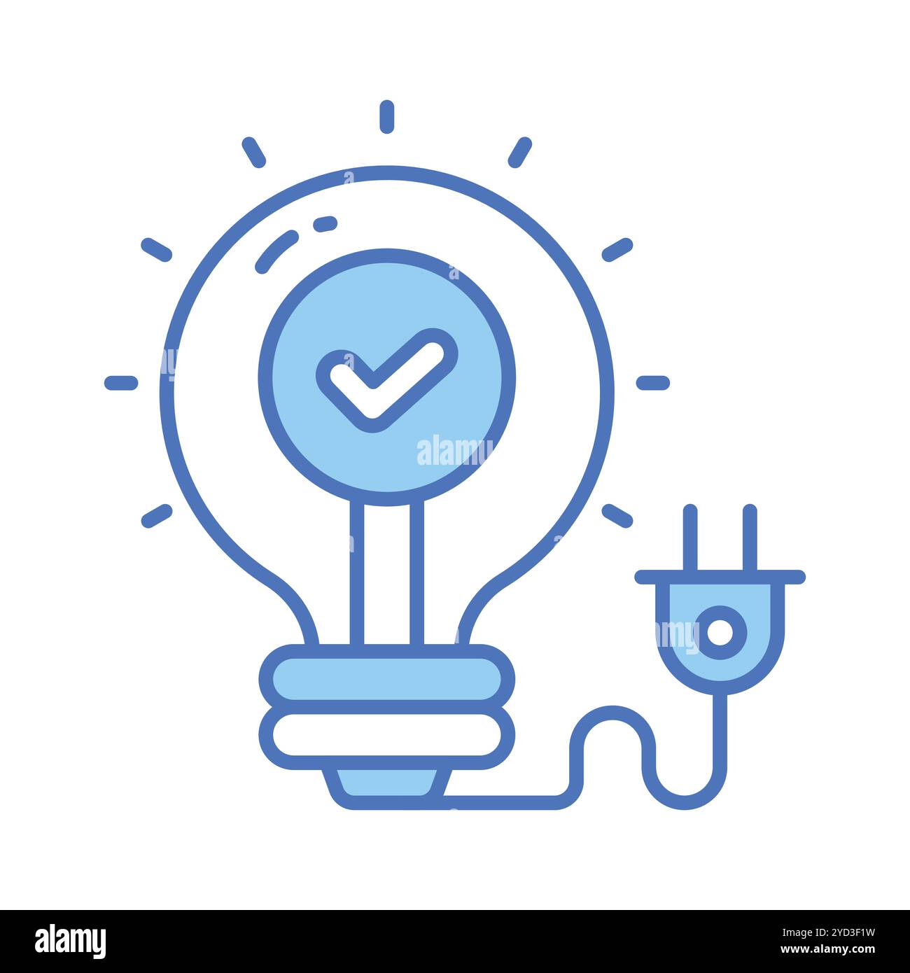 Innovation light bulb vector design isolated on white background Stock ...