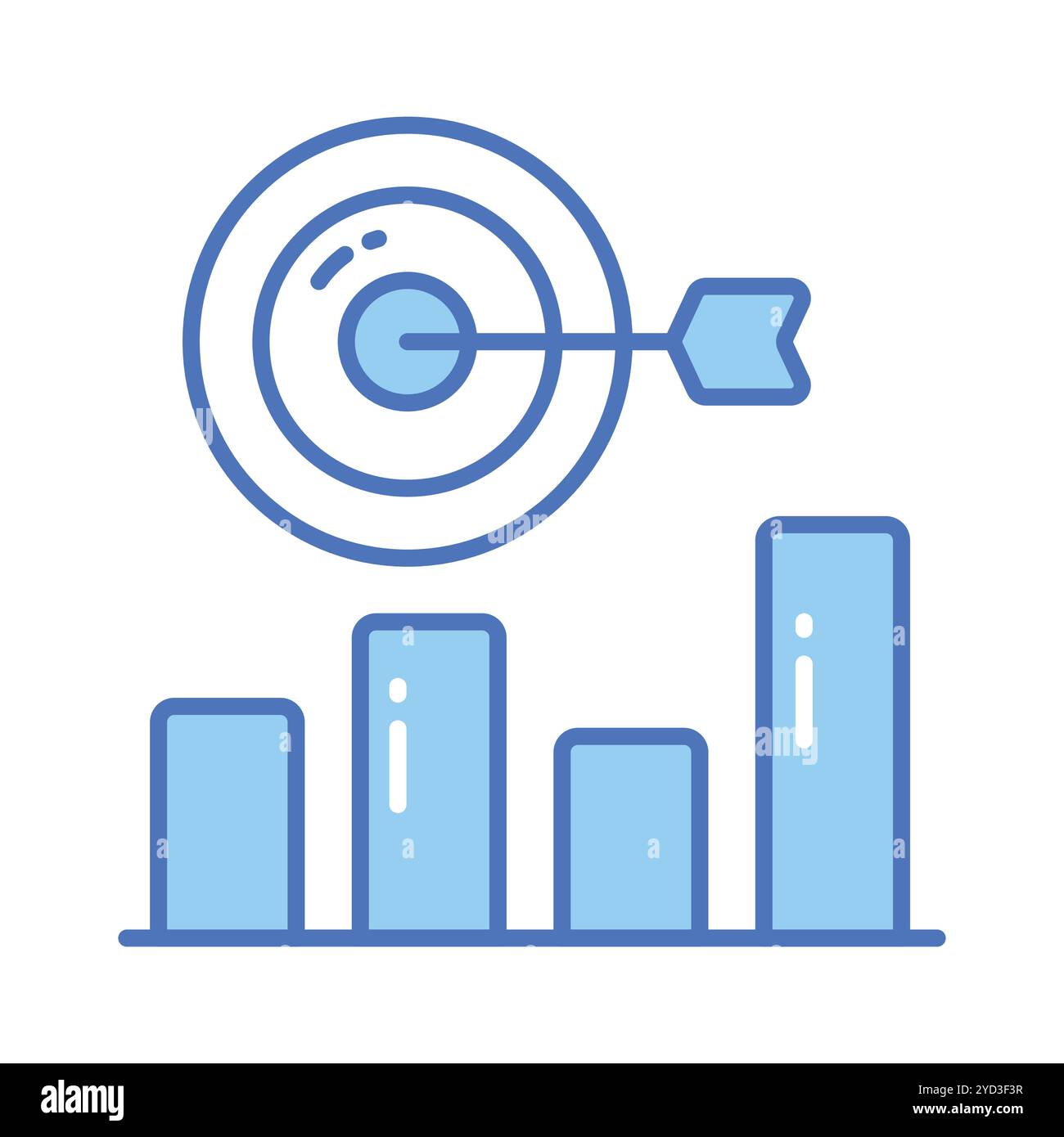 Business target vector design, isolated on white background, business ...