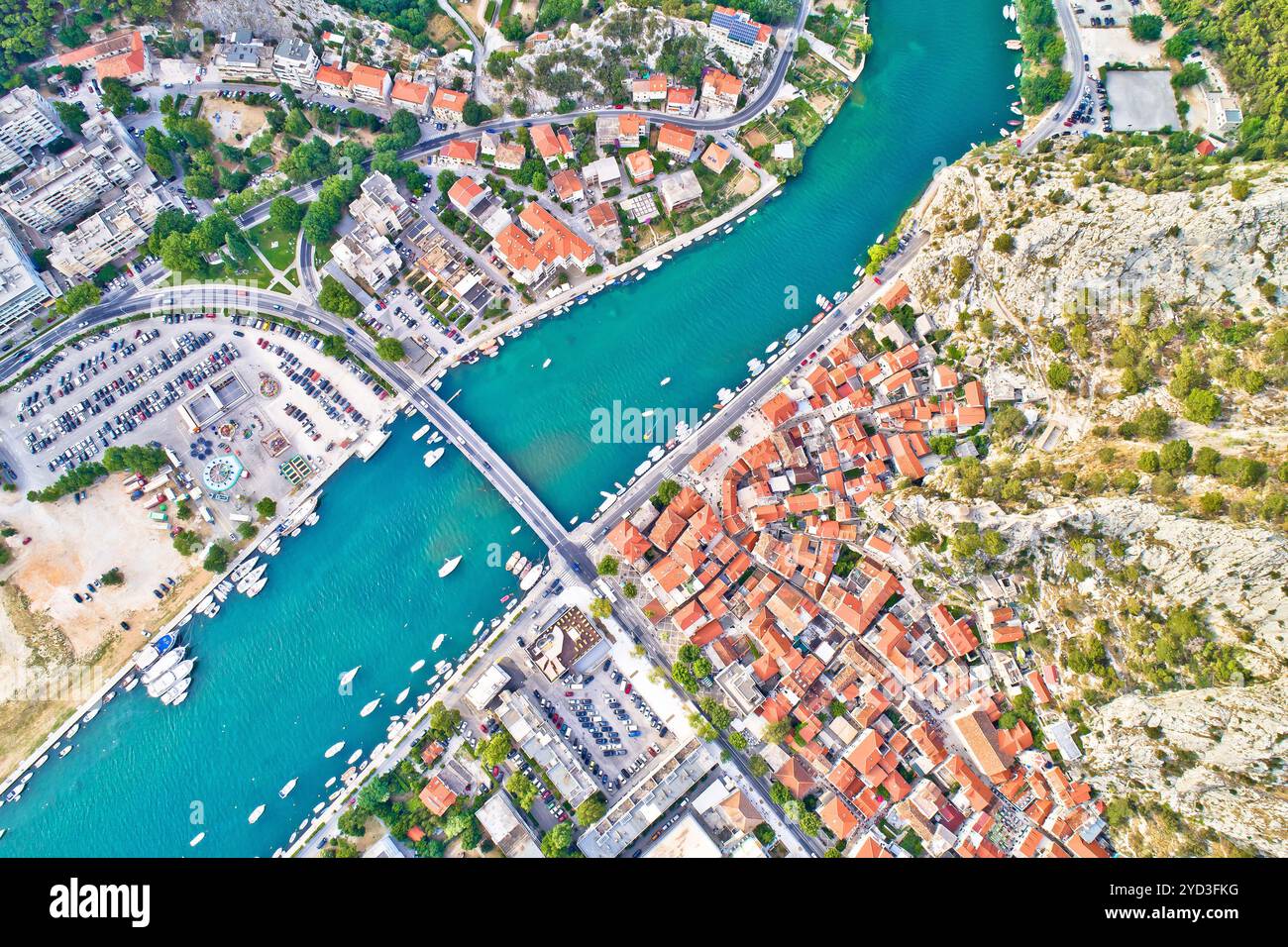 Aerial view cetina river hi-res stock photography and images - Alamy