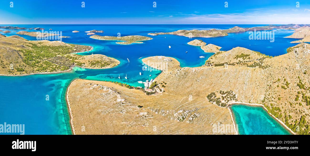 Kornati. Amazing island archipelago landscape of Kornati national park ...