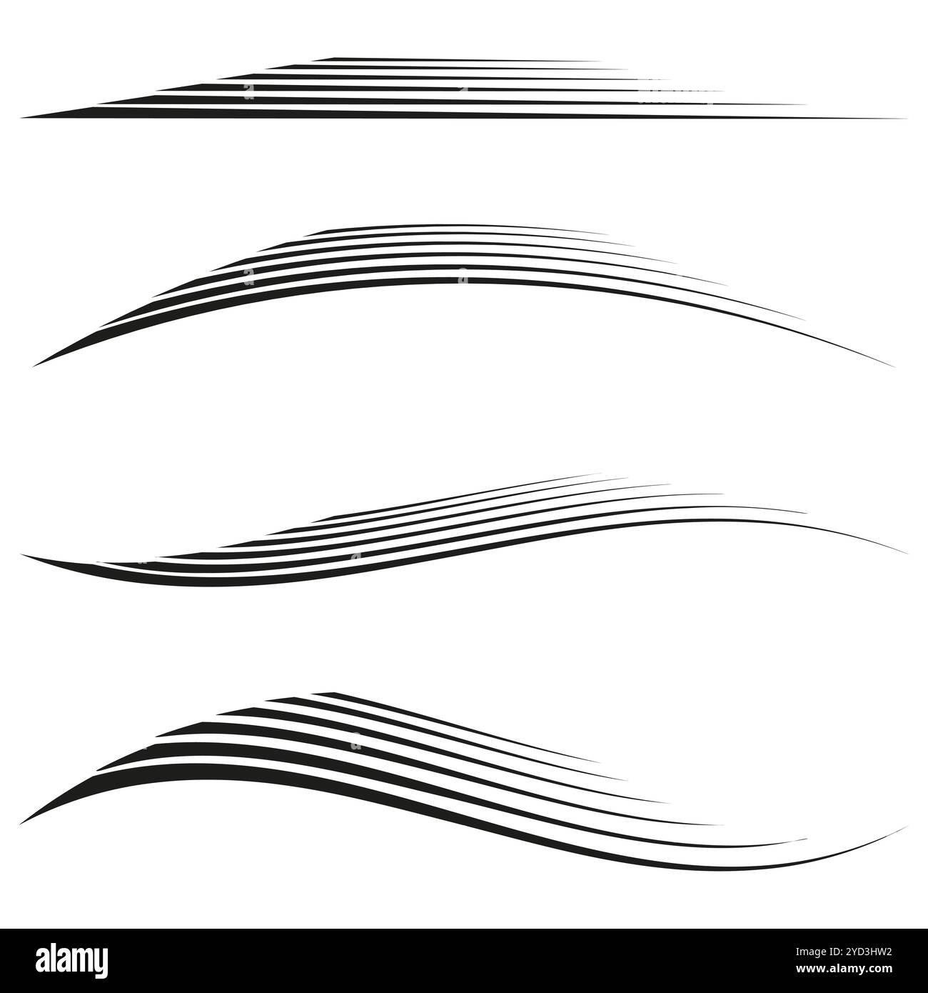 Minimalist motion graphic smooth curved Stock Vector Images - Alamy