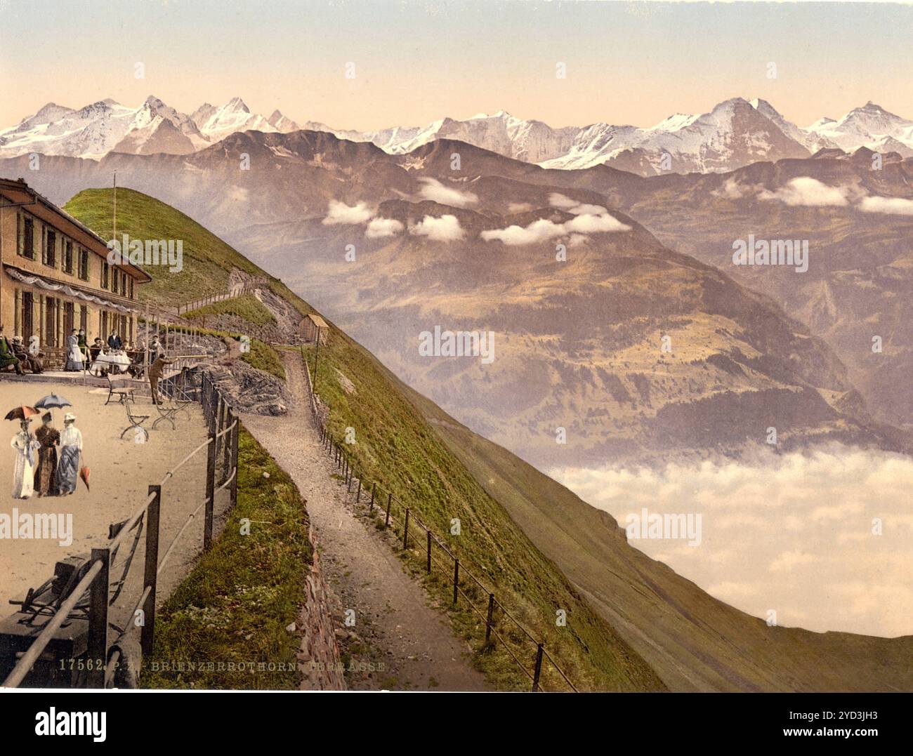 Brienzer Rothorn, Terrasse, Berner Oberland, Schweiz, Historische ...
