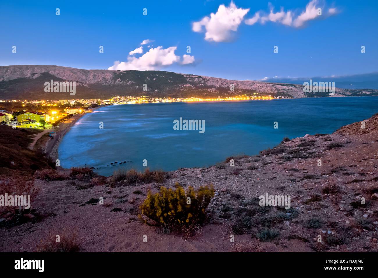 Evening sea bay resort aerial hi-res stock photography and images - Alamy