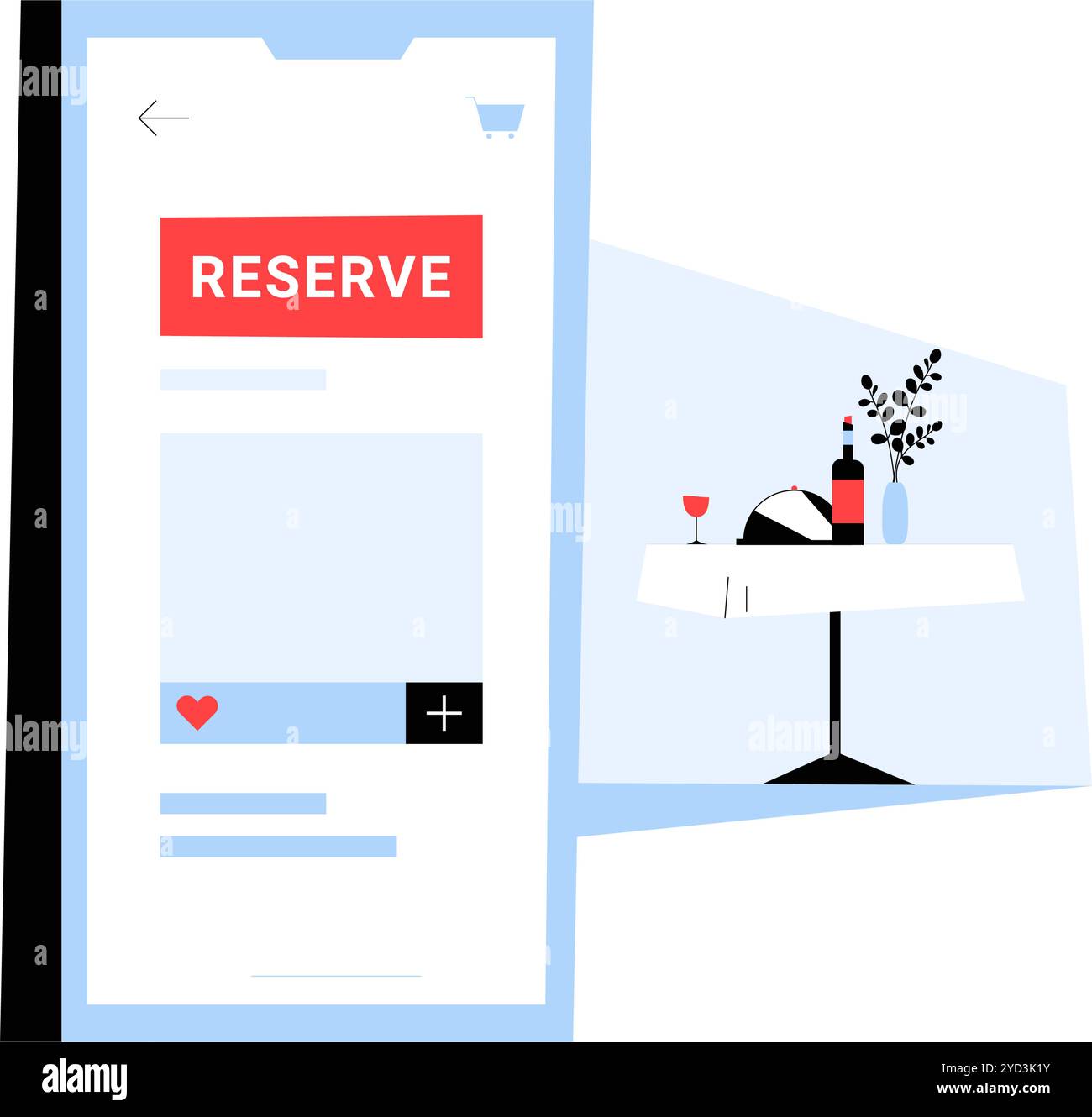 Mobile Phone With Reservation Confirmation Screen And Restaurant Table ...